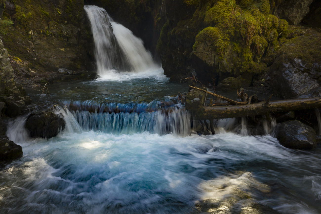 Virgin Falls Hover Girdwood Alaska Carl Johnson Photography