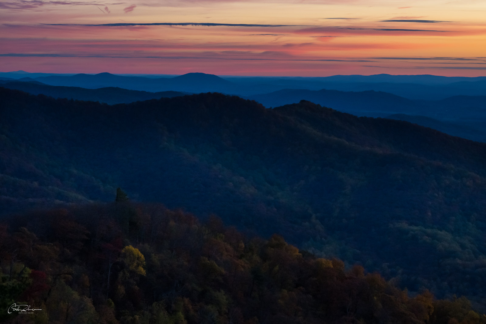 Deep Dawn | Shenandoah National Park, Virginia | Carl Johnson Photography